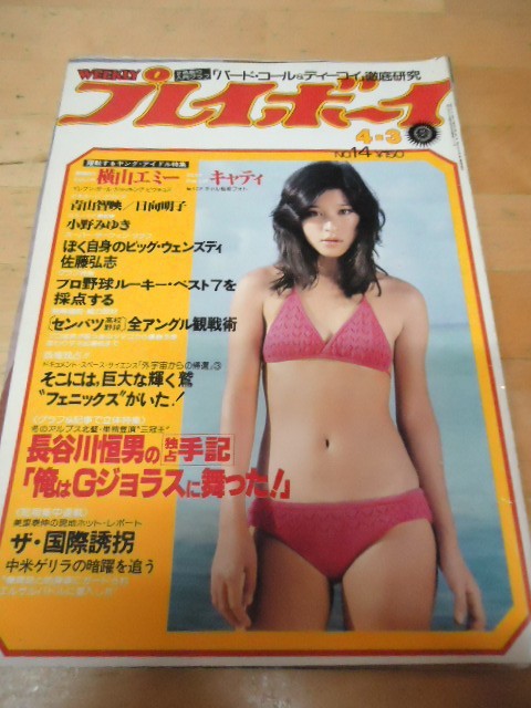 週刊プレイボーイ・グラビアのみ1979.No.14 竹田かほり表紙/横山エミー5p/青山智映4p/日向明子5p/小野みゆき3pの落札情報詳細 - Yahoo!オークション落札価格検索 オークフリー