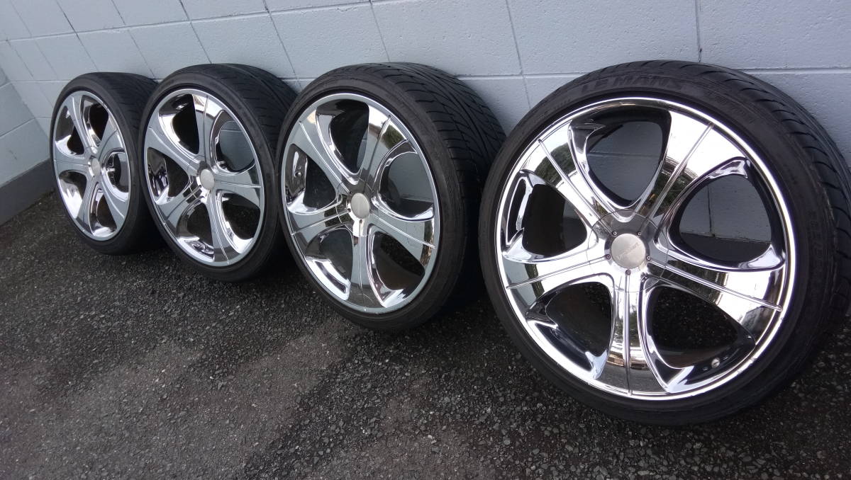 【傷や汚れあり】20インチLowenhart レーベンハート LD5-LX メッキ ホイール タイヤ 4本セットアルファード・ヴェルファイア等 ...
