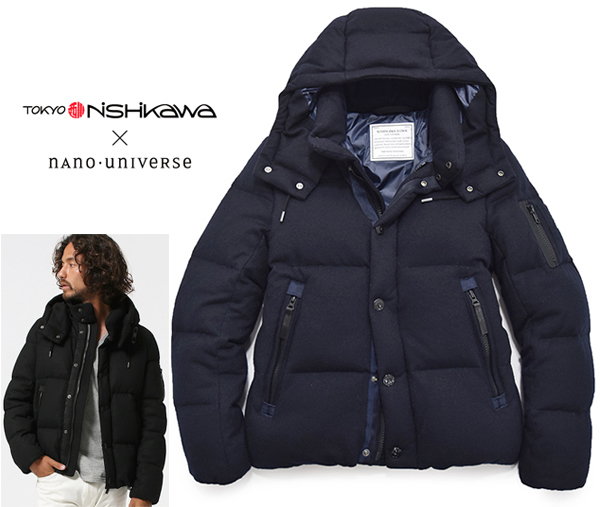 【やや傷や汚れあり （詳細）】16AW 完売！定価43,780円 ナノユニバース×西川ダウン【nano universe】撥水 ポーランド産ダウン ウール G2ジャケット/紺 Mの落札情報詳細 ...