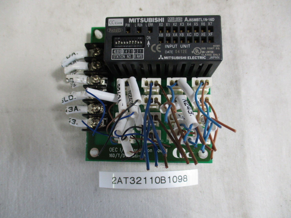 【傷や汚れあり】CC-Link組込み形I/Oモジュール OEC I/O Dispersion Board 16D/T/DT Multi-004 MITSUBISHI AJ65MBTL1N ...