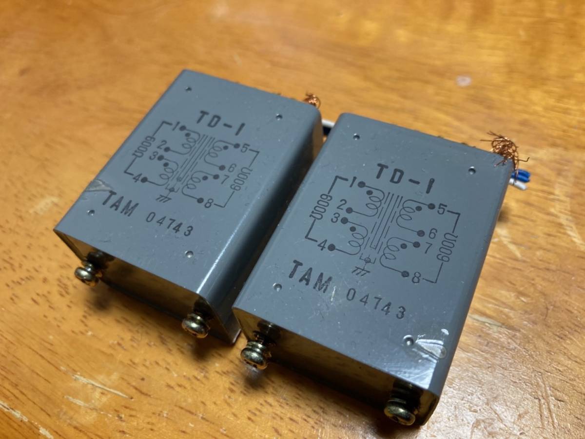 【目立った傷や汚れなし】TAMURA タムラ マッチングトランス TD-1 600Ω：600Ω Used品 2個（同一ロット）セット の落札情報詳細 - Yahoo!オークション落札価格検索 ...