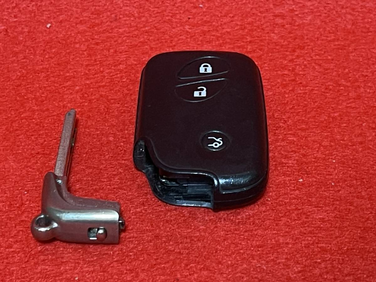 【目立った傷や汚れなし】レクサス LS UVF46 LS600hL UVF45 USF40 LS460純正 キーレス キーフリーリモコン ...
