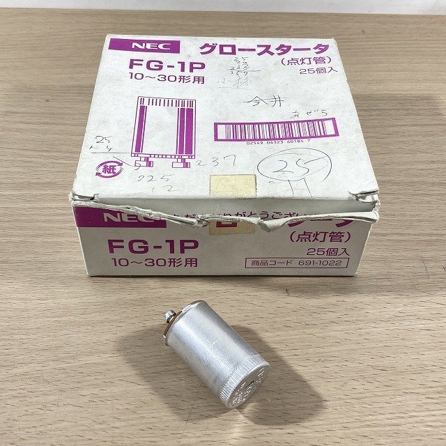 【未使用に近い】(25個セット)FG-1P 点灯管 グロースタータ NEC 【未使用 開封品】 K0020998の落札情報詳細 - ヤフオク落札価格検索 オークフリー