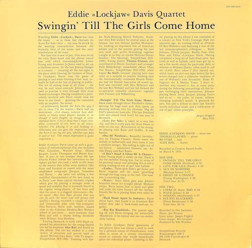 【目立った傷や汚れなし】245315 EDDIE LOCKJAW DAVIS QUARTET / Swingin' Till The ...