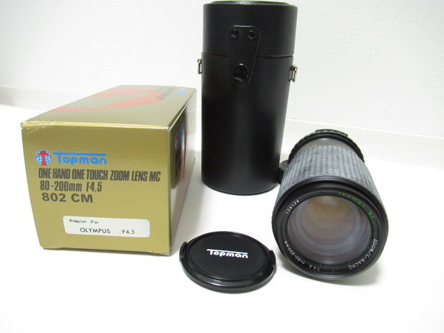 【傷や汚れあり】【0414F787】長期保管品 Topman トップマン ONE HAND ONE TOUCH ZOOM LENS MC 80 ...