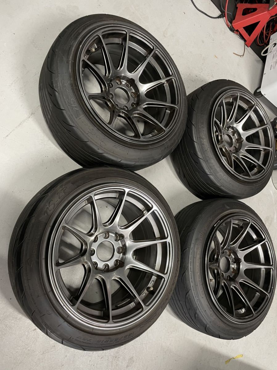 SSR TYPE C 16インチ ガンメタ 8j オフセット45 114.3 5H タイヤRE11 215/45 シビック EK9 インテグラDC2 ホンダ対応ハブリング付き の落札情報詳細 ...