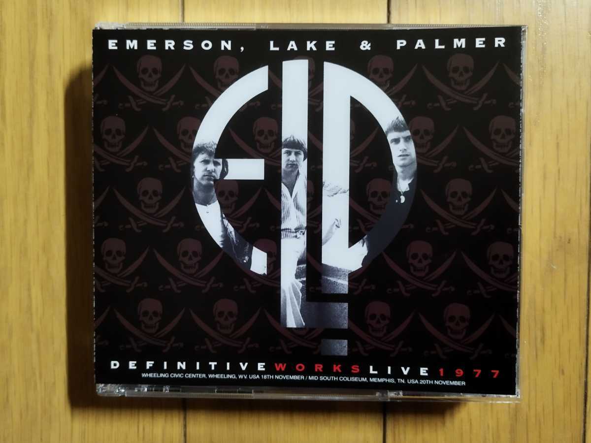 【目立った傷や汚れなし】ELP エマーソンレイク＆パーマー/ DEFINITIVE WORKS LIVE 1977 4CD＋ON TOUR ...
