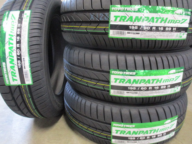 【未使用】☆【2022年製】TOYOトーヨー トランパス mp7 195/60R16 TRANPATH mp7 195/60-16 4本送料税込み￥38800～ 【夏用】の落札情報詳細 ...