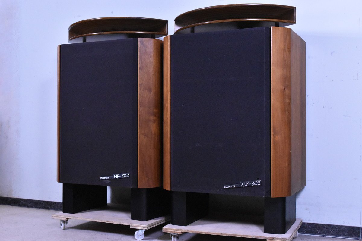 【やや傷や汚れあり】★ EXCLUSIVE Model 2301 EW-302/EH-321L/ED-915 エクスクルーシブ スピーカー ペア ★ 法人様のみ JITBOX利用可能 ★の落札 ...