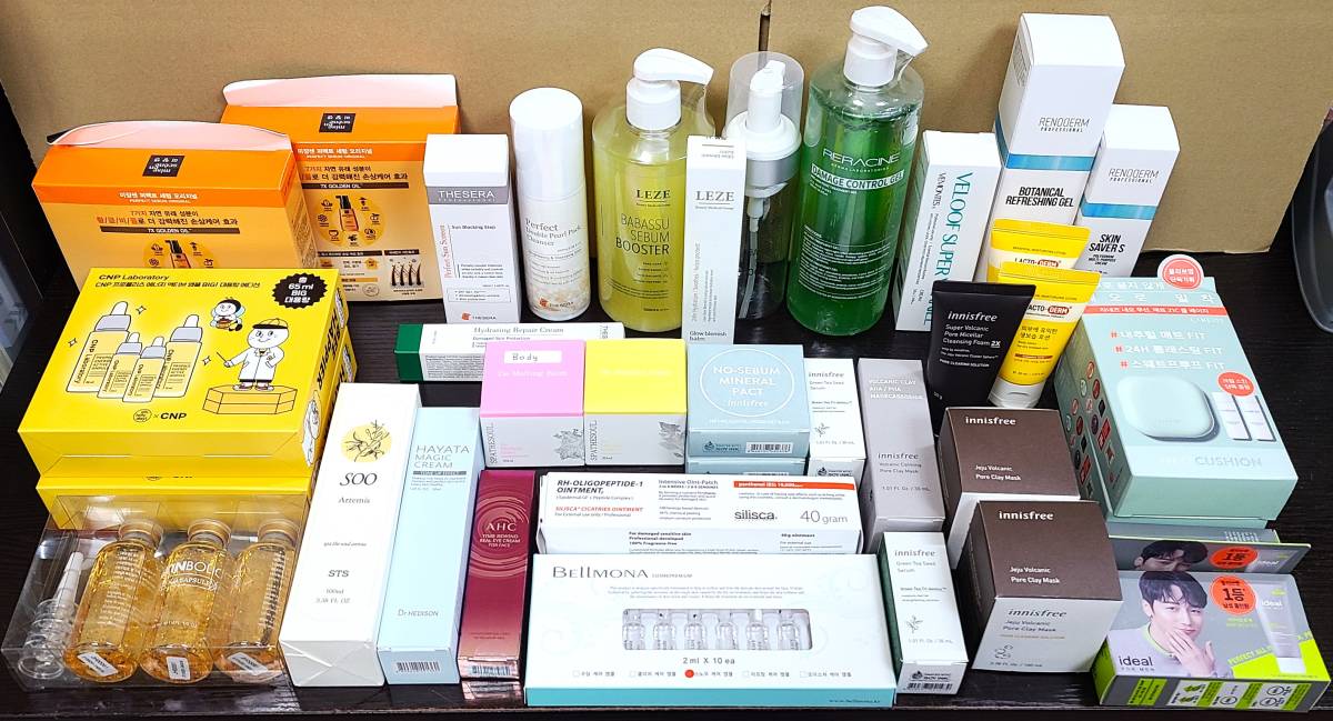 【未使用】【新品】韓国コスメ 詰め合わせ Innisfree イニスフリー Renoderm レノドーム LEZE ルゼ SKIN BOLIC ...