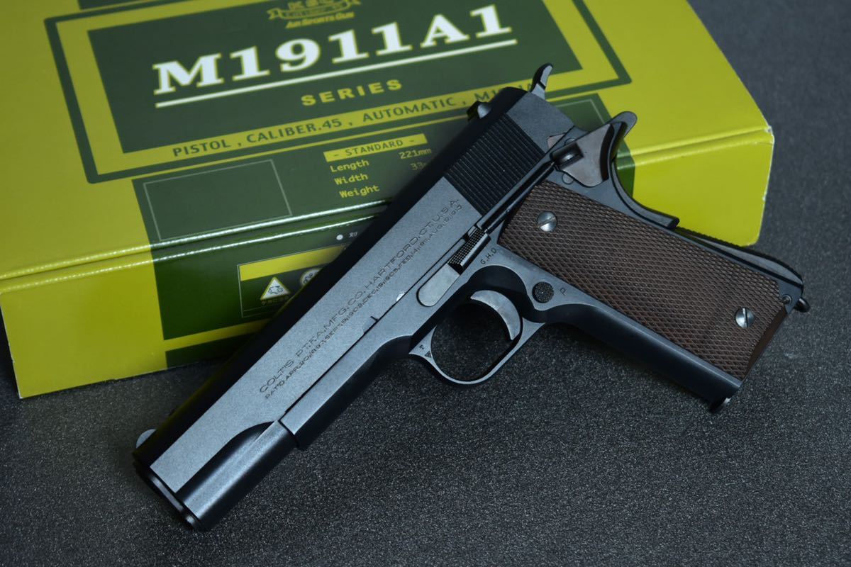 【目立った傷や汚れなし】[絶版] KSC コルト ガバメント コマーシャルミリタリー M1911A1 カスタムスプリング 検 wa マルイ タナカ mgc マルシン m92f p226 ...