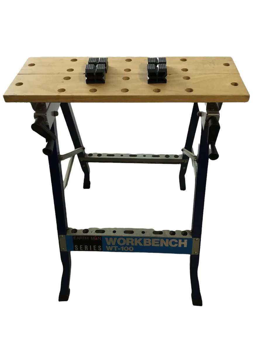 【やや傷や汚れあり】★EARTH MAN SERIES 折りたたみ式作業台 WORKBENCH WT-100 DIY ワークベンチ 直接引取可 ...