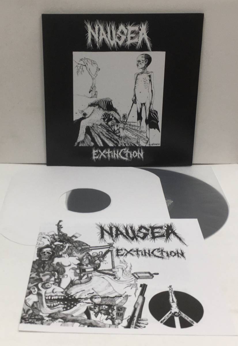 【傷や汚れあり】LP NAUSEA / Extinction EXIST 2 Profane Existence VINYL Gatefold w/Insert Crust Hardcore ...