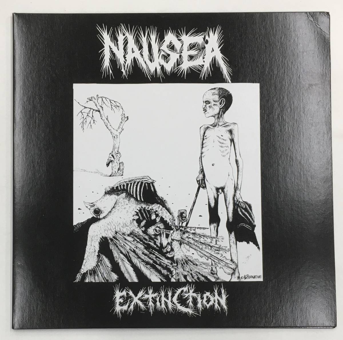 【傷や汚れあり】LP NAUSEA / Extinction EXIST 2 Profane Existence VINYL Gatefold w/Insert Crust Hardcore ...