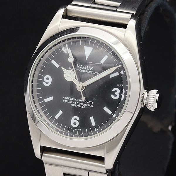 【傷や汚れあり】1円 保証書付 稼働 良品【ヴァーグウォッチ】VABBLE 黒文字盤 カットガラス QZ レディース腕時計 箱付 A0261700の落札情報詳細 - ヤフオク落札価格検索 オークフリー