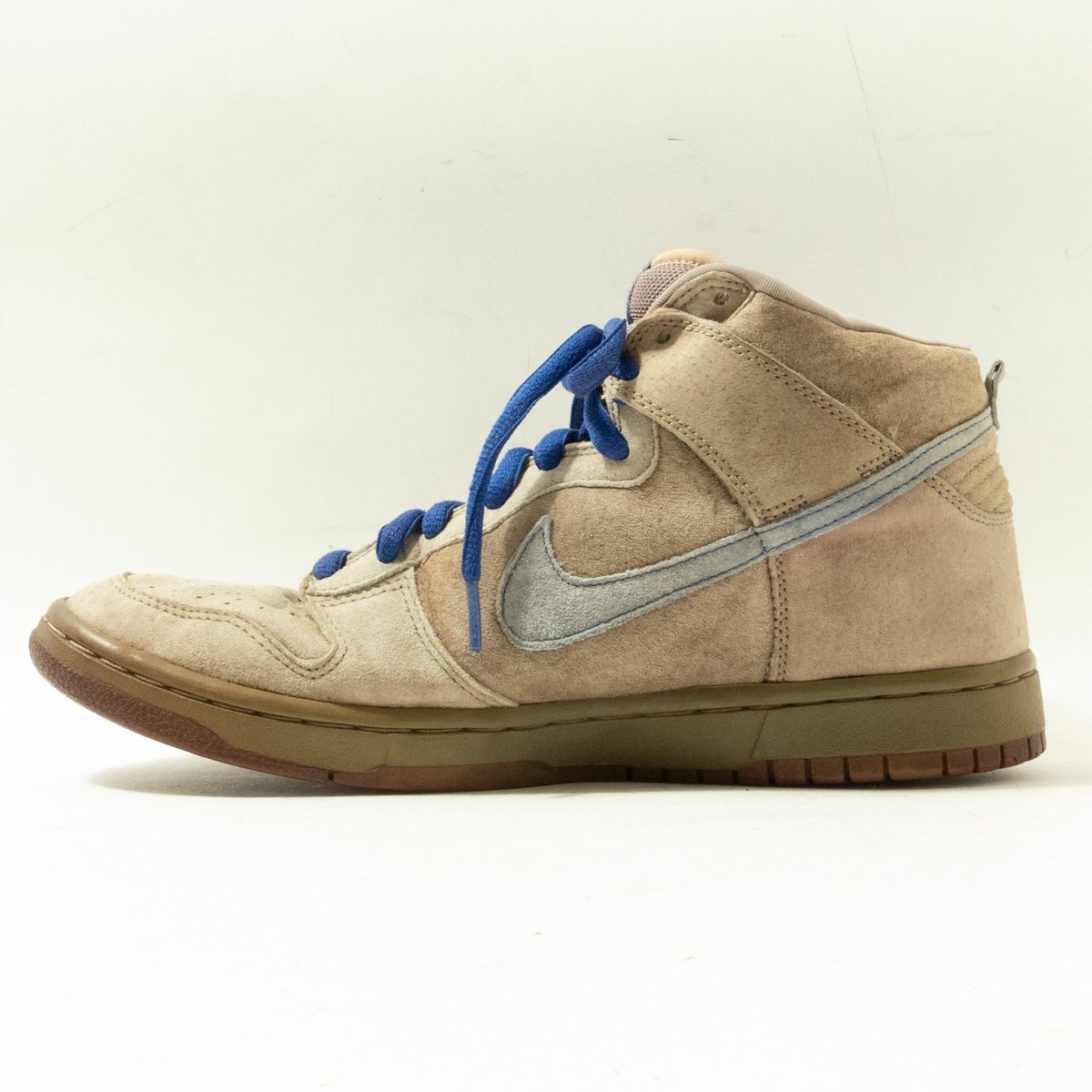 【傷や汚れあり】NIKE ナイキ 030608 LN2 ハイカット スニーカー グレー ブルー 青 スエード 29cm メンズ カジュアル ...
