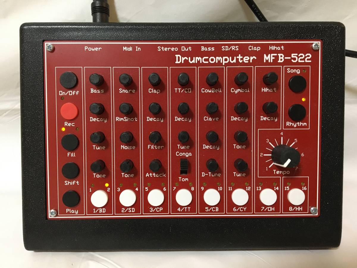 【やや傷や汚れあり】☆X103☆Drumcomputer MFB-522 ドイツ製 リズムマシン 日本語マニュアル付の落札情報詳細 - ヤフオク落札価格検索 オークフリー