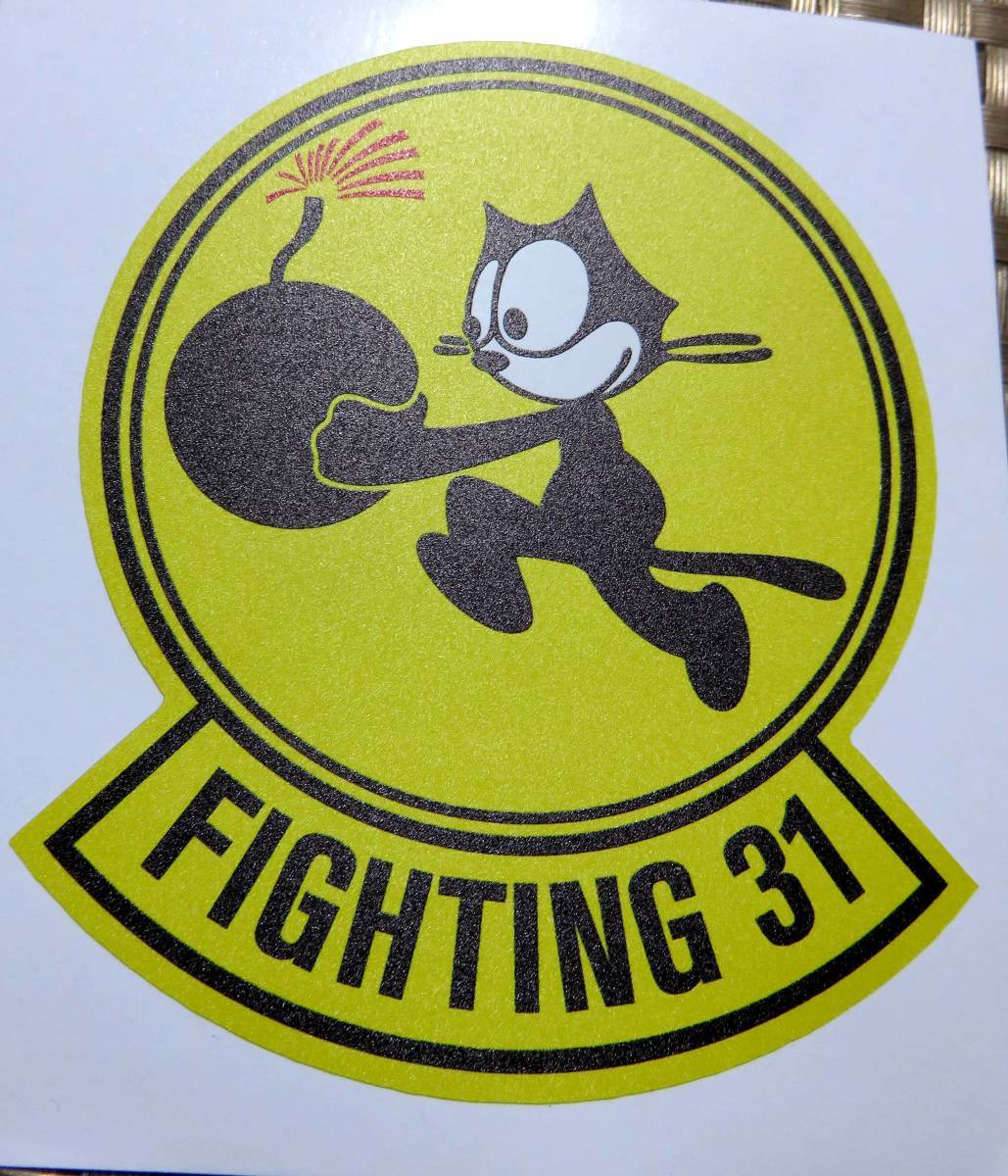 【未使用】QQ黄黒ST 新品アメリカ Fighting 31 Strike Fighter Squadron Three One トムキャッ ...