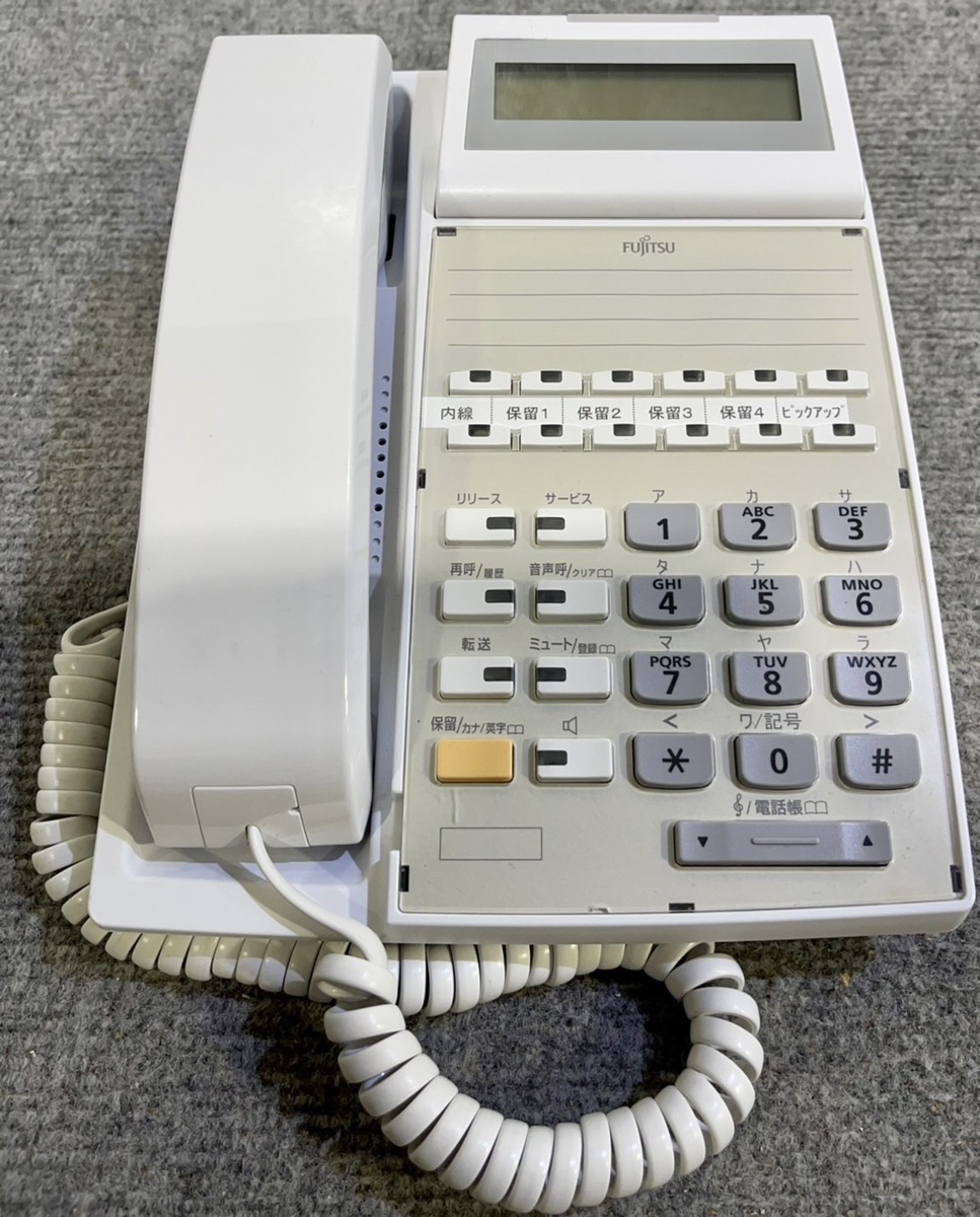 【やや傷や汚れあり】富士通/FUJITSU 多機能電話機 ビジネスフォン D-station 51B FC781B 12ボタンの標準電話機 ...