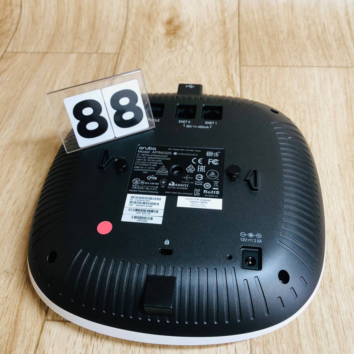 【傷や汚れあり】88【動作未確認】aruba ネットワーク network 320シリーズAP AP-325 APIN0325 本体のみ ...