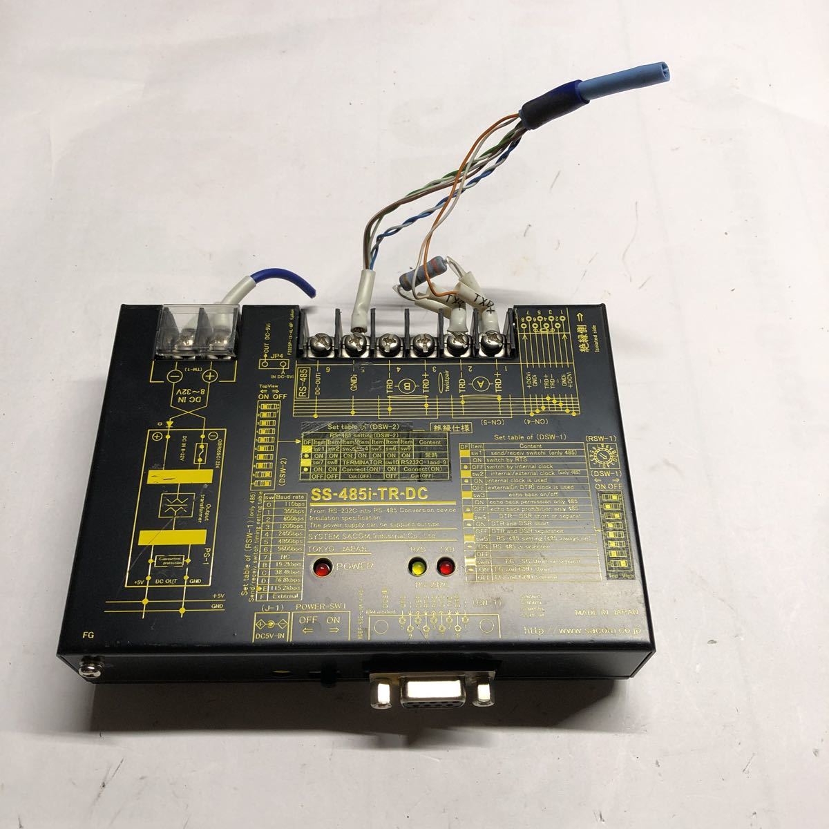 【傷や汚れあり】SS-485i-TR-DC RS232C⇔RS485変換ユニット /tの落札情報詳細 - ヤフオク落札価格検索 オークフリー