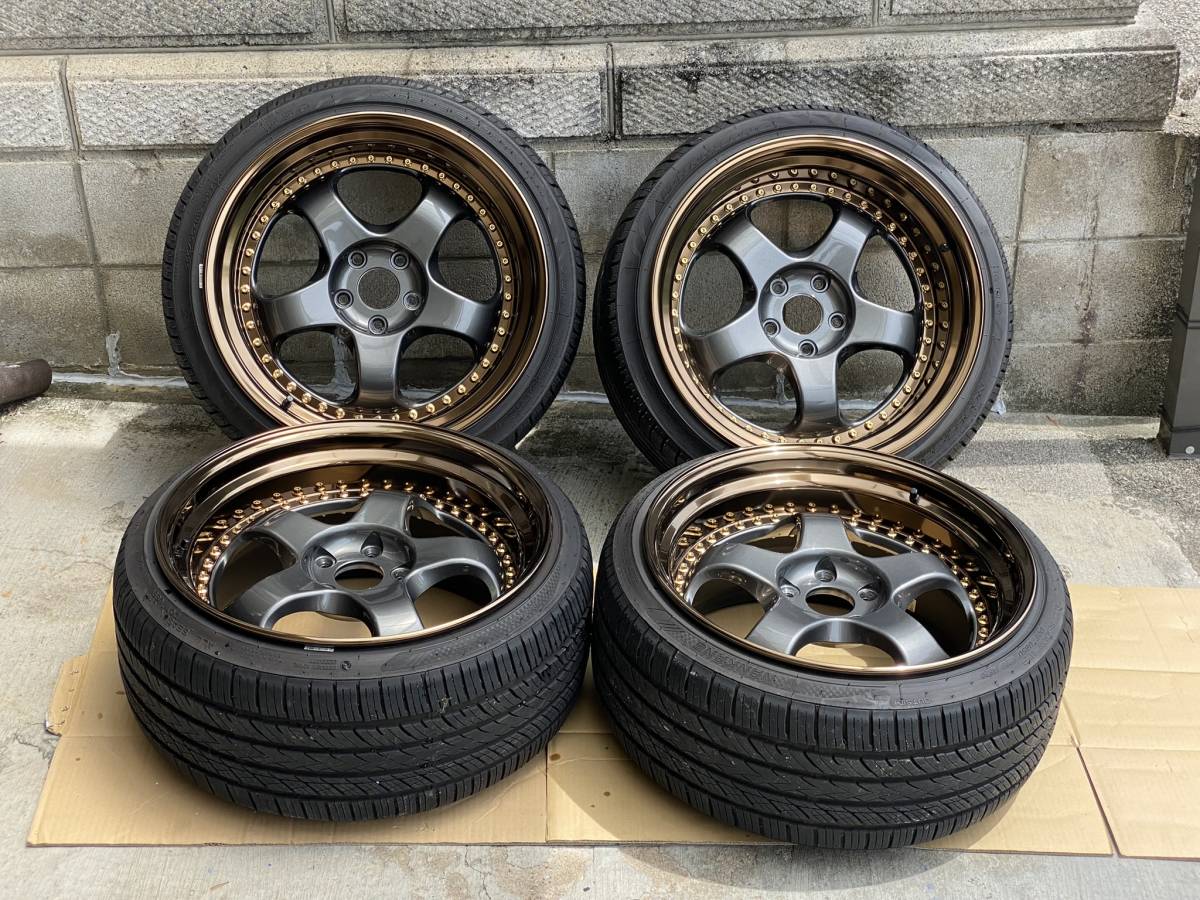 【目立った傷や汚れなし】WORK ワーク MEISTER マイスター S1 3P ホイール 4本 19インチ 10J+29 11J+17 PCD114.3 5H ブロンズアルマイトリムの落札 ...