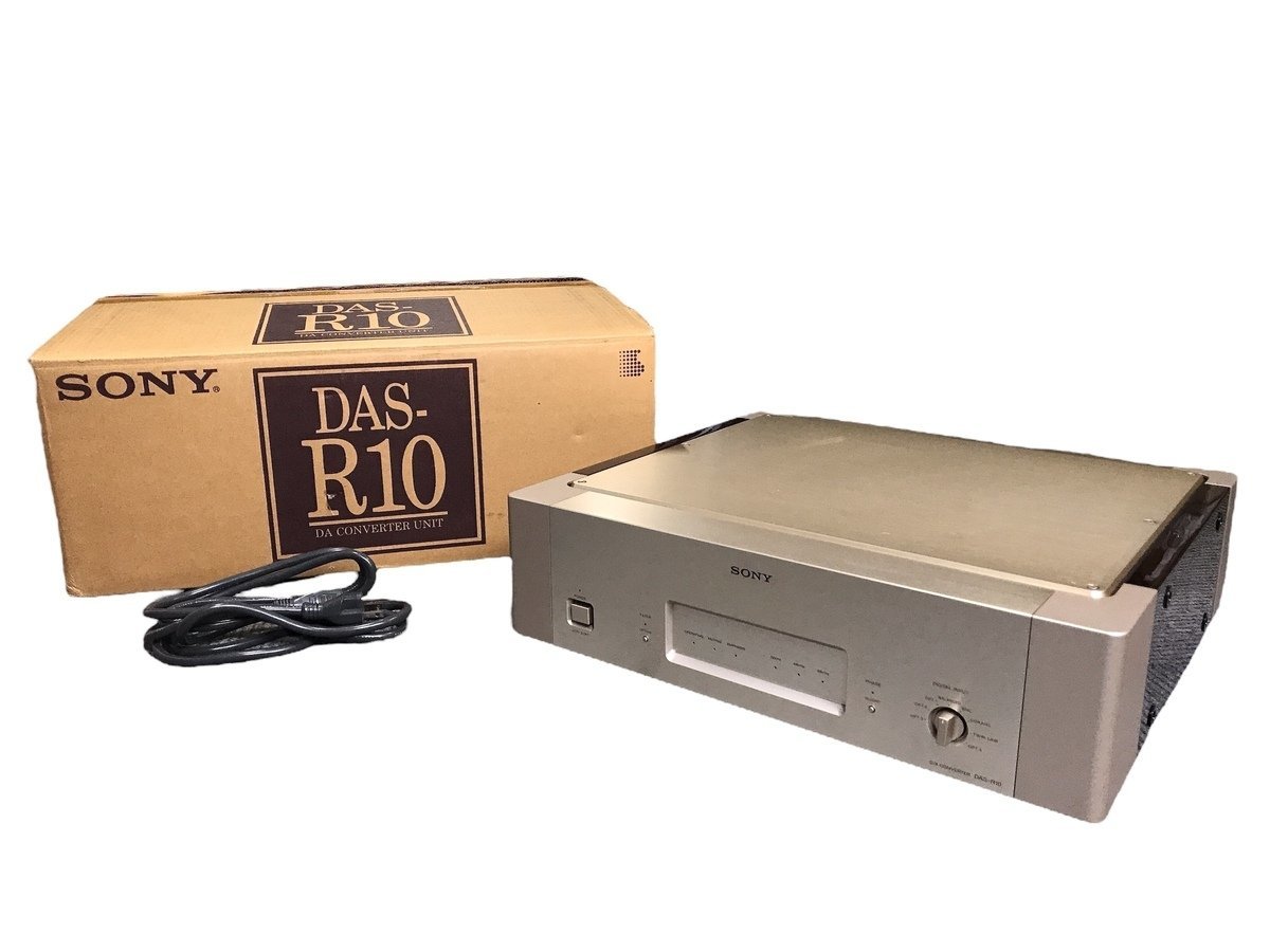 【目立った傷や汚れなし】美品 SONY カレントパルス D/Aコンバーター DAS-R10 ワンオーナー 電源ケーブル 箱付 シングルビット系 ...