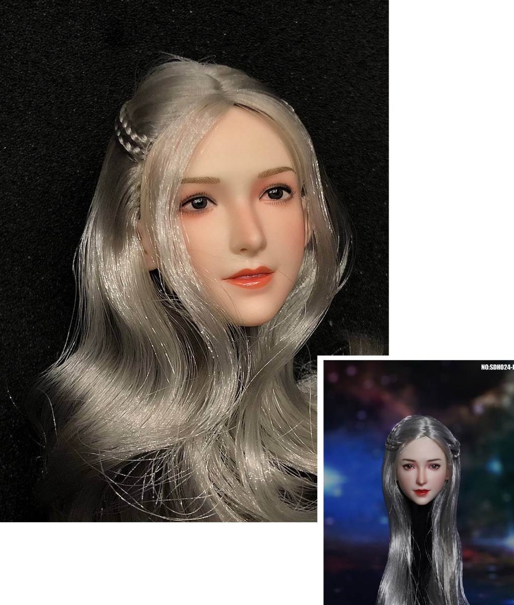 【未使用に近い】送料220円) 1/6 結髪 女性 ヘッド SUPERDUCK SDH024 (検 DAMTOYS easy&simple DID VERYCOOL TBleague ...