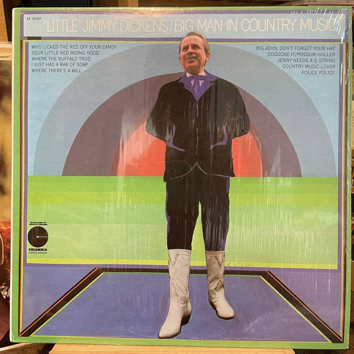 【やや傷や汚れあり】【US盤】Little Jimmy Dickens Big Man In Country Music Columbia ...