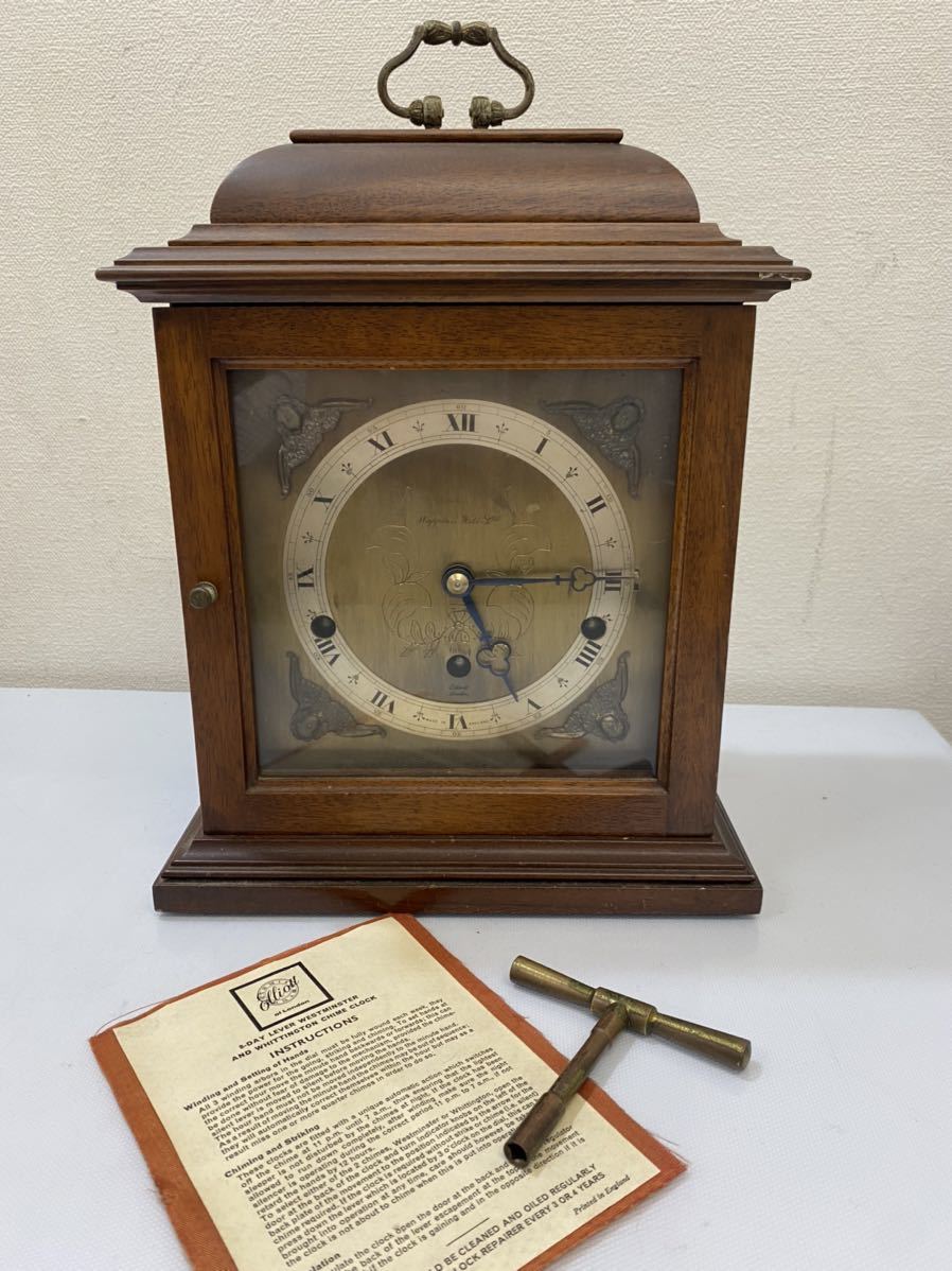 【やや傷や汚れあり】ELLIOT London エリオット 置時計 MAPPIN＆WEBB マッピン＆ウェッブ Westminster ...