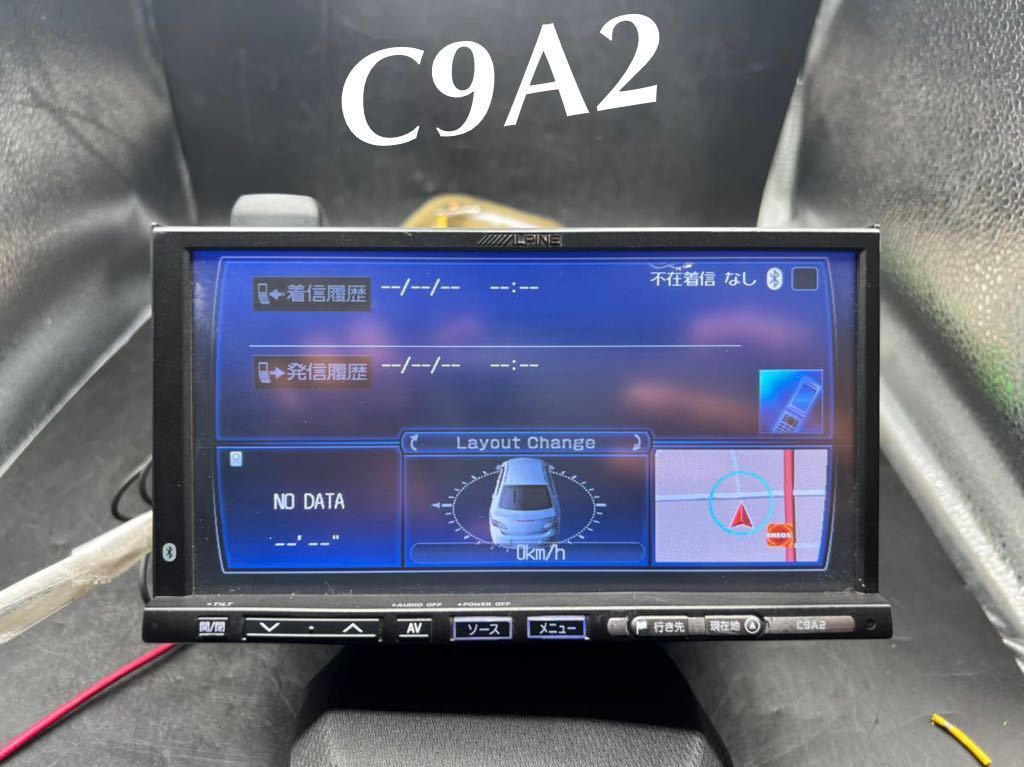 【目立った傷や汚れなし】 マツダ 純正オプションナビ アルパイン C9A2 2011年版 DVD 地デジ SD ブルートゥース USB 動作 ...