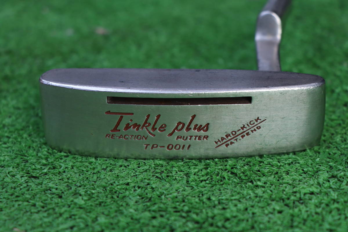 【やや傷や汚れあり】 クラウナー CROWNER Re Action TINKLE PLUS TP-0011 パター スチールシャフト 34 ...