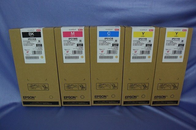 【未使用】★j☆☆②未使用♪EPSON 純正インク IP01 KB／MB／YB ×2／CB 4色5点セットの落札情報詳細 - ヤフオク落札価格検索 オークフリー
