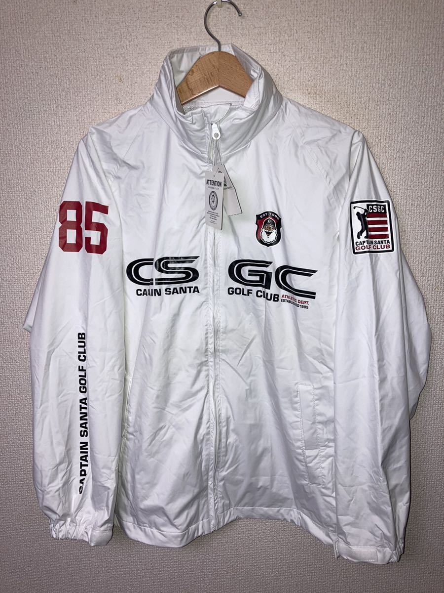 【未使用】定価31500円 新品タグ付 キャプテンサンタ ゴルフ クラブ レインスーツジャケット Mサイズ ジョイマークデザイン ...