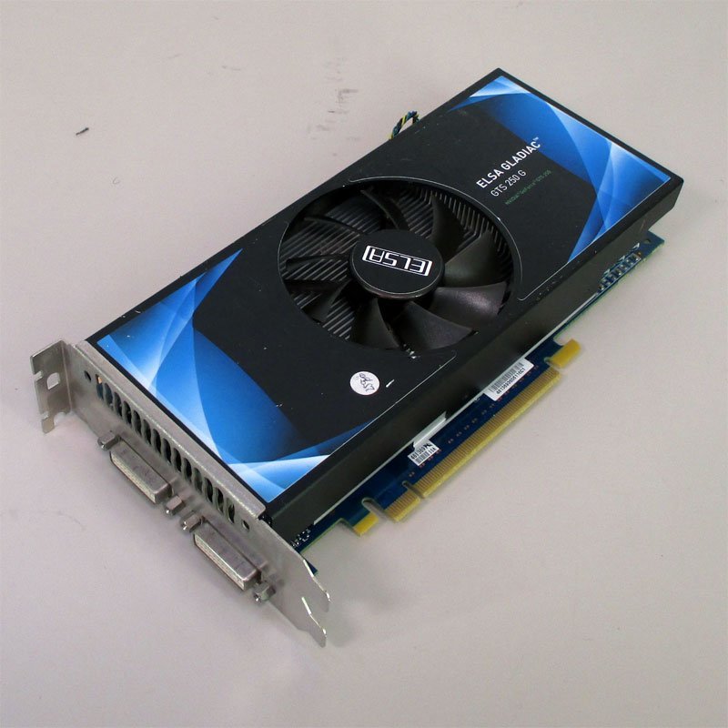 【やや傷や汚れあり】現状渡し品 中古 ★ ELSA GD-250-1GEBG NVIDIA GeForce GTS 250 DDR3 1GB ...