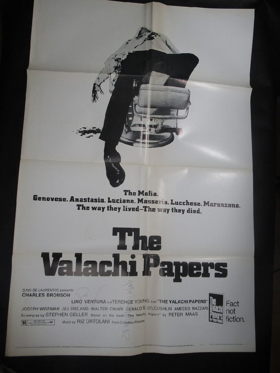 【傷や汚れあり】※N0349/US版1sh 映画ポスター【 The Valachi Papers 】（バラキ）監督 テレンス・ヤング/ORG 72/377の落札情報詳細 - ヤフオク落札価格 ...