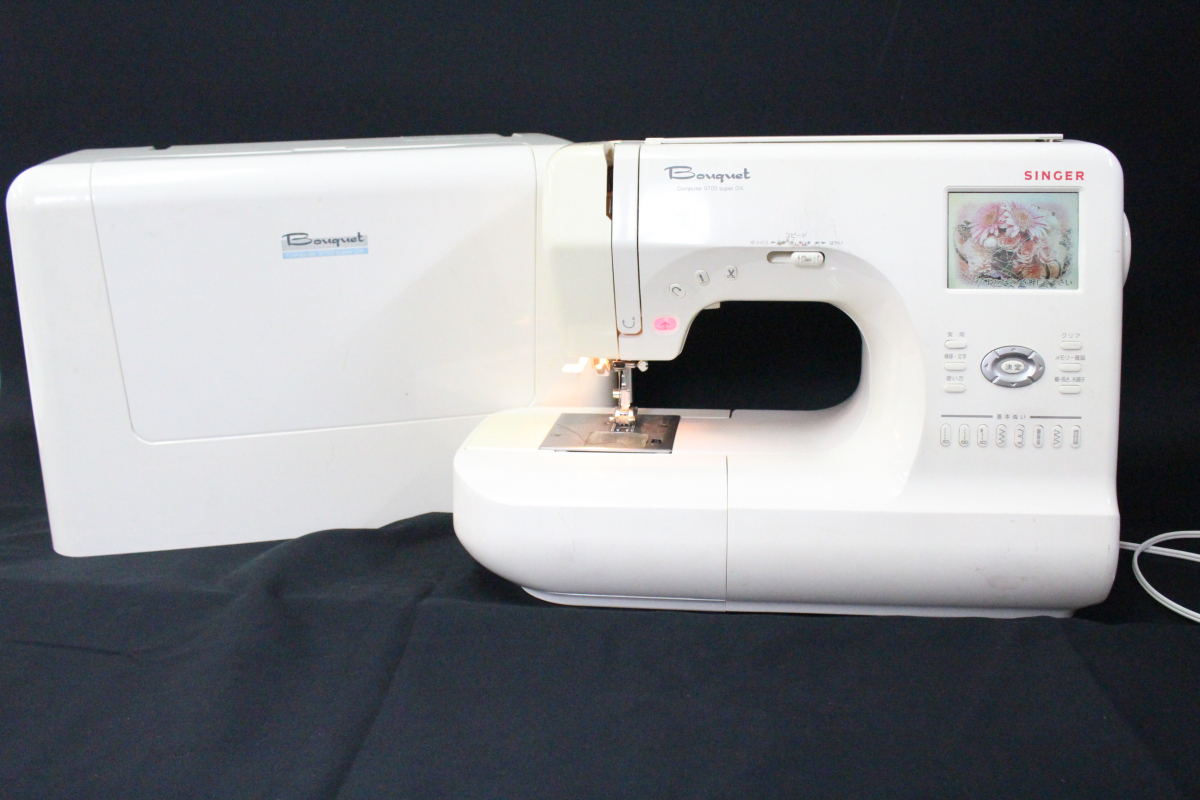 【やや傷や汚れあり】★多機能高級コンピューターミシン★シンガー Bouquet Computer 9700 Super DX の落札情報詳細 ...