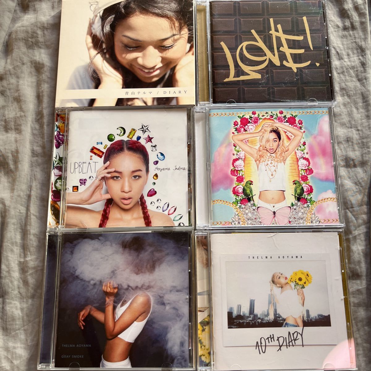 【傷や汚れあり】青山テルマ CD6枚セット DIARY/LOVE!/UP BEAT/Lonely Angel/GRAY SMOKE/10TH ...