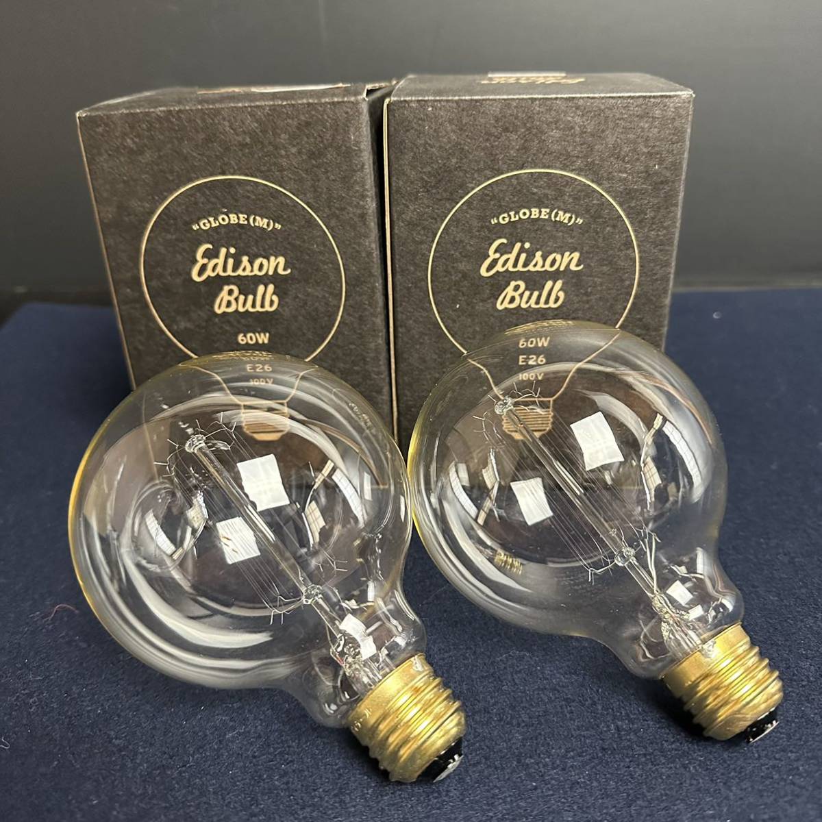 【やや傷や汚れあり】[DM557] エジソンバルブ 2点 暖色 100V/60W E26 フィラメント 電球 裸電球 エジソン球 アンティーク 店舗 インテリア 雑貨の落札情報詳細 ...
