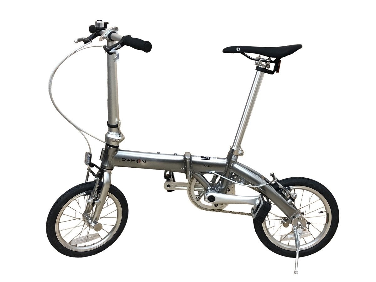 【目立った傷や汚れなし】【直接引取可能】極美品 DAHON Dove Plus 折りたたみ自転車 14インチ ダヴプラス 軽量 コンパクト ...