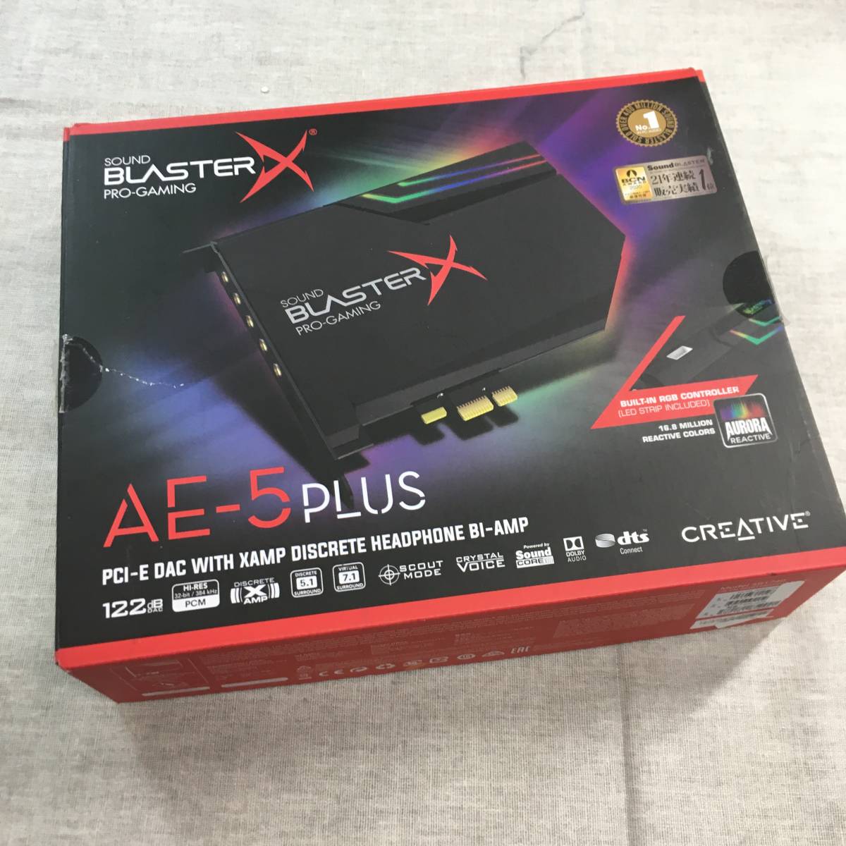 【目立った傷や汚れなし】現状品 クリエイティブ・メディア Sound BlasterX AE-5 Plus Dolby Digital ...