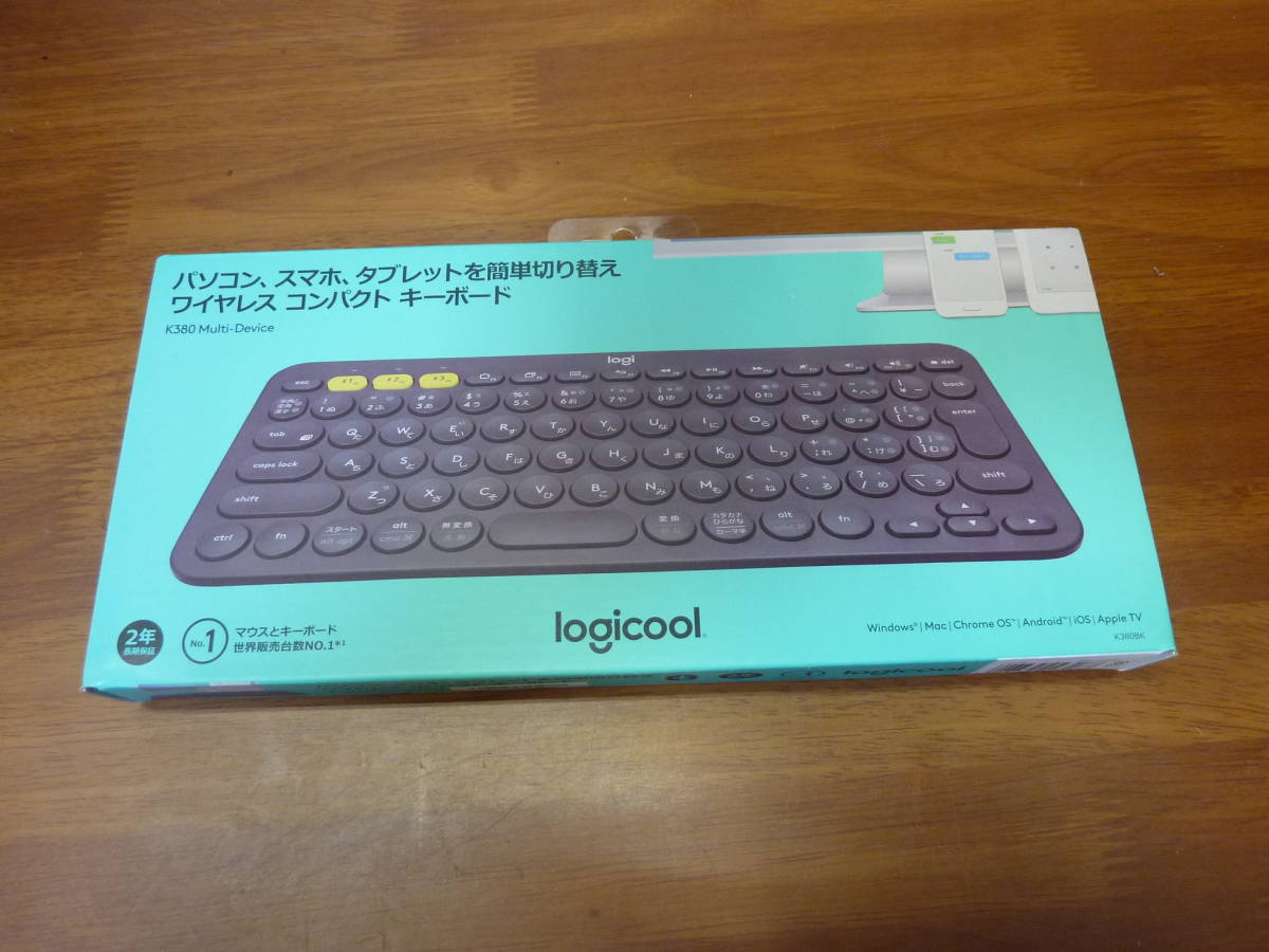 【未使用に近い】中古美品 Logicool K380 マルチデバイスBluetooth (3台登録可能) キーボード 保証1年 パソコン・iPhone・iPad・Android など の落札 ...