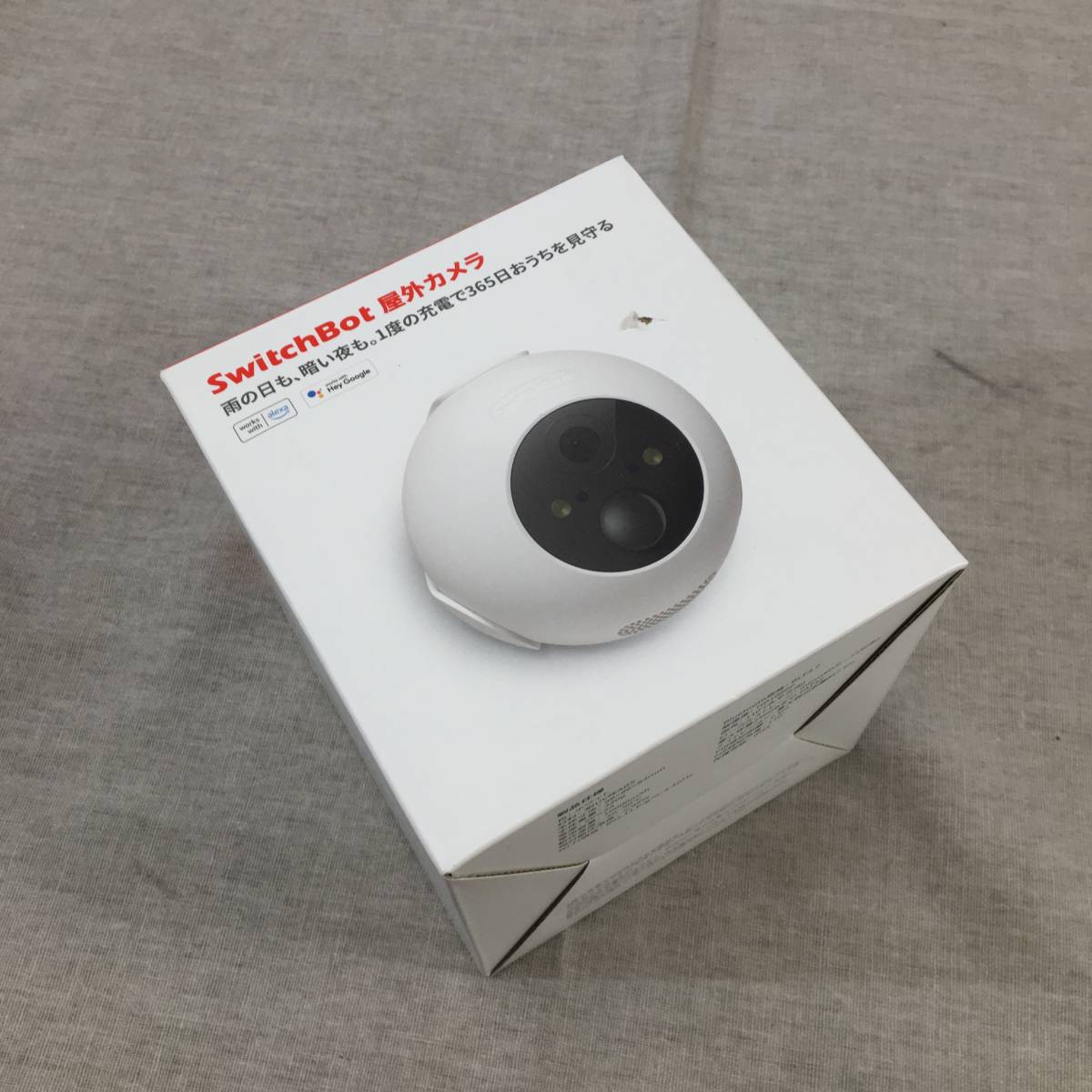 【全体的に状態が悪い】ジャンク品 SwitchBot 防犯カメラ スイッチボット 屋外カメラ Alexa - 監視カメラ 電池式 10000mAh 大容量 AI人体ペット検知 W2802000 ...