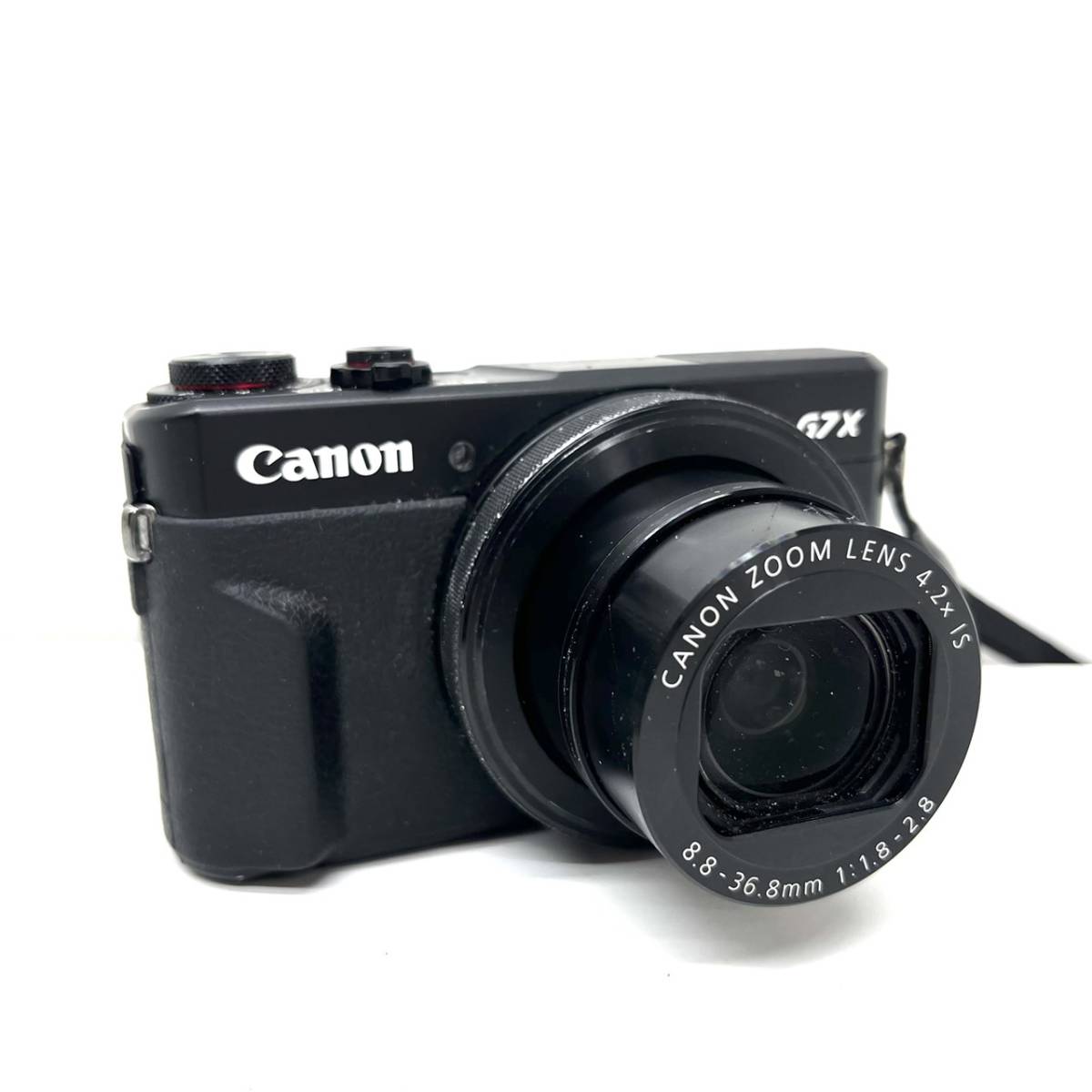 【やや傷や汚れあり】h1176 ☆動作確認済み☆ CANON ZOOM キャノンズーム G7X デジタルカメラ 8.8-36.8mm 1：1.8-2.8 PowerShot 4.2×IS ...