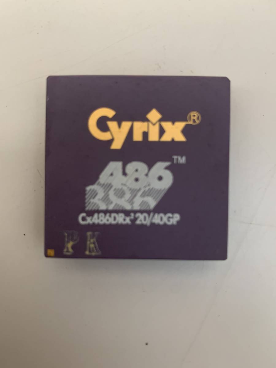 【傷や汚れあり】 Cyrix Cx486DRx2-20/40GP 40MHz 386DXピン互換486CPUの落札情報詳細 - ヤフオク落札 ...