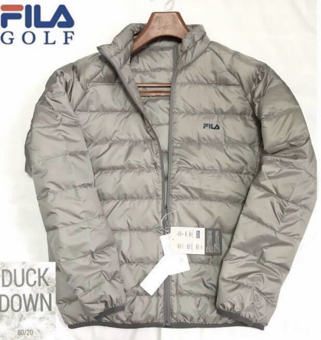 【未使用】新品 【メンズLL(XL)】灰グレー ダウンジャケット 定番品 FILA GOLF フィラゴルフ 防寒 撥水加工 ダウン80% フルジップジャケット ゴルフの落札情報詳細 ...
