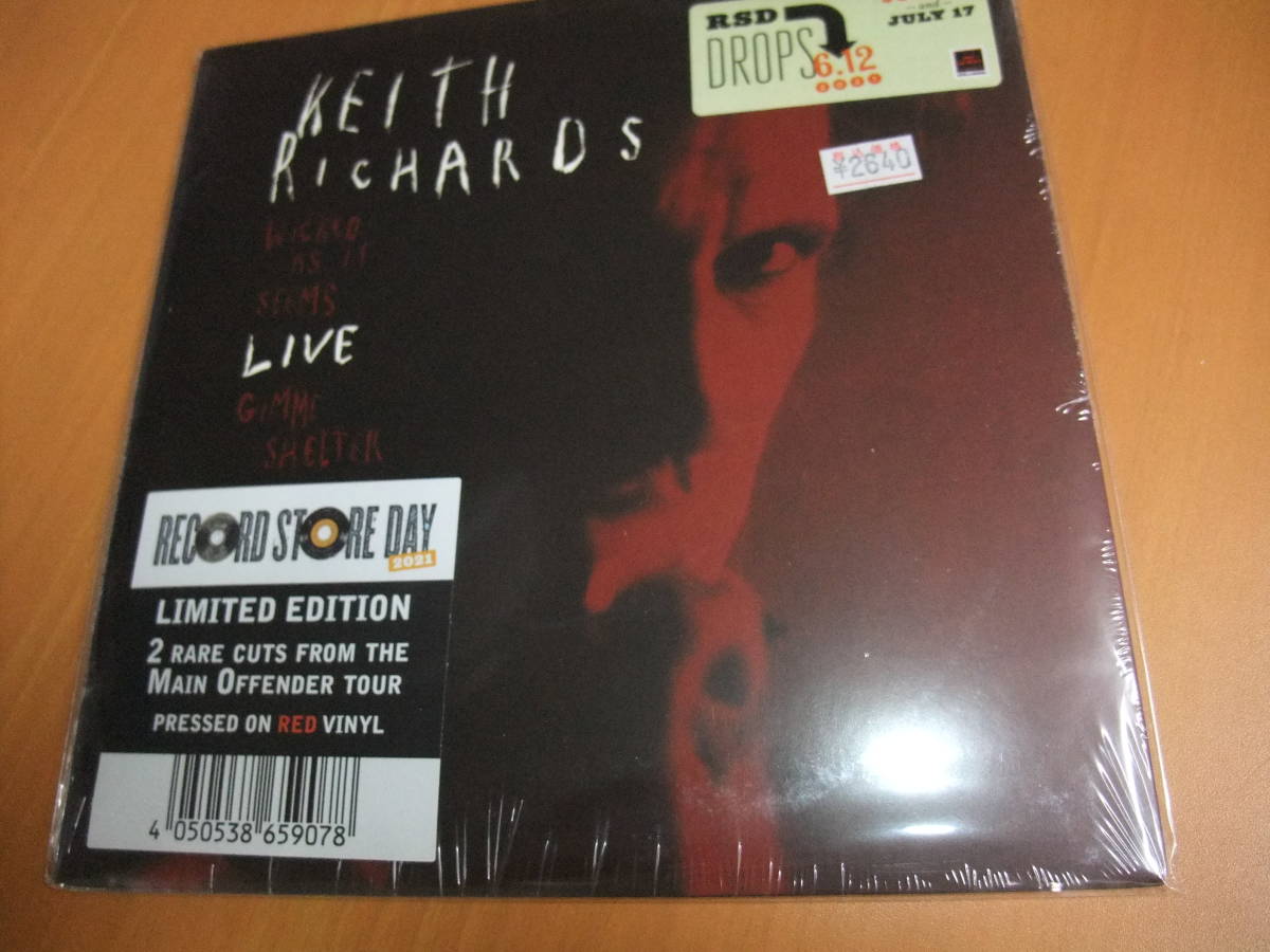 【未使用】新品 未開封 KEITH RICHARDS / WICKED AS IT SEEMS / LIVE GIMME SHELTER ...