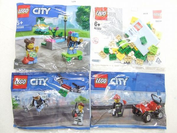 【未使用】MM45 レゴ 30361 消防バギー+30362 スカイポリス+30588 レゴシティパーク+40322 イモムシ 新品未開封 ...