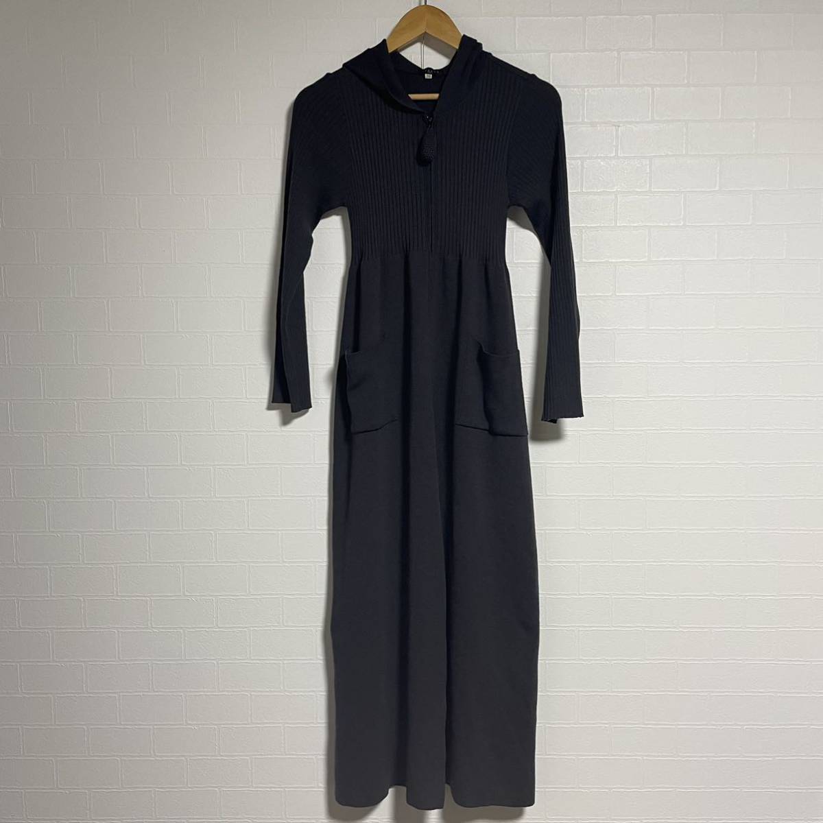 【目立った傷や汚れなし】TABASA PARIS タバサ ニット フード付き フルジップ ワンピース ウール レディース サイズ36 T835の落札情報詳細 - ヤフオク落札価格検索 オークフリー