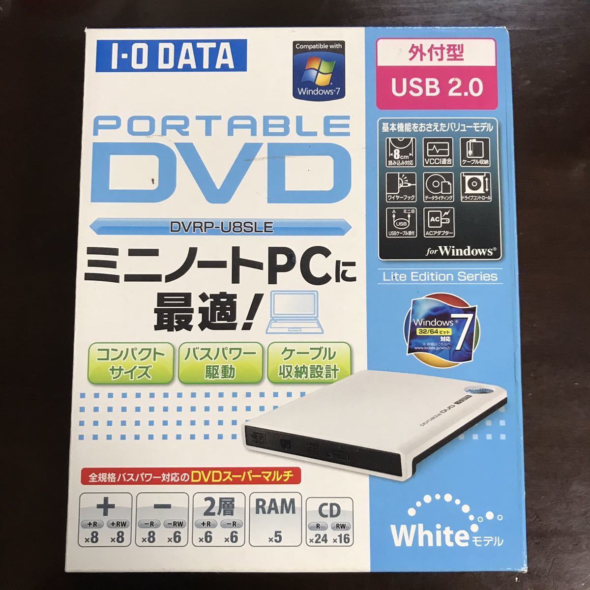 【未使用】I-O DATA ポータブルDVDドライブ USB2.0 マルチドライブ DVD-RAM CD-R,RWの落札情報詳細 - ヤフオク落札価格情報 オークフリー